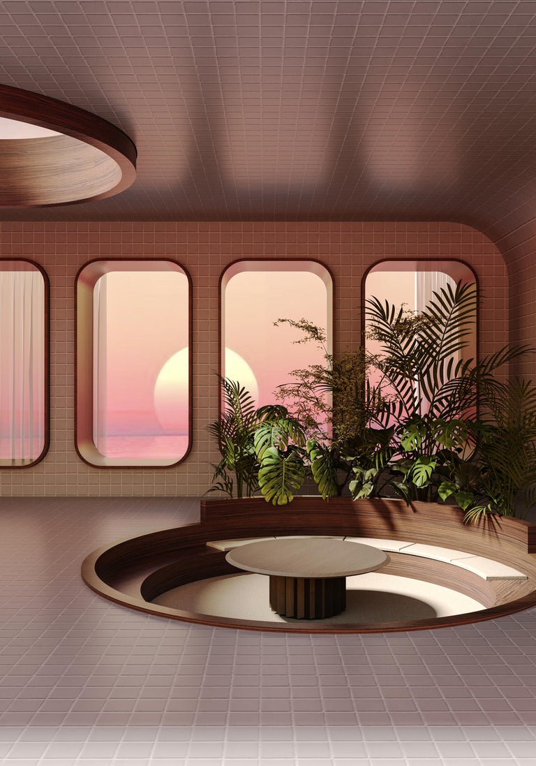 ATHENA Coffee table in duo-colored oak For Sale at 1stDibs