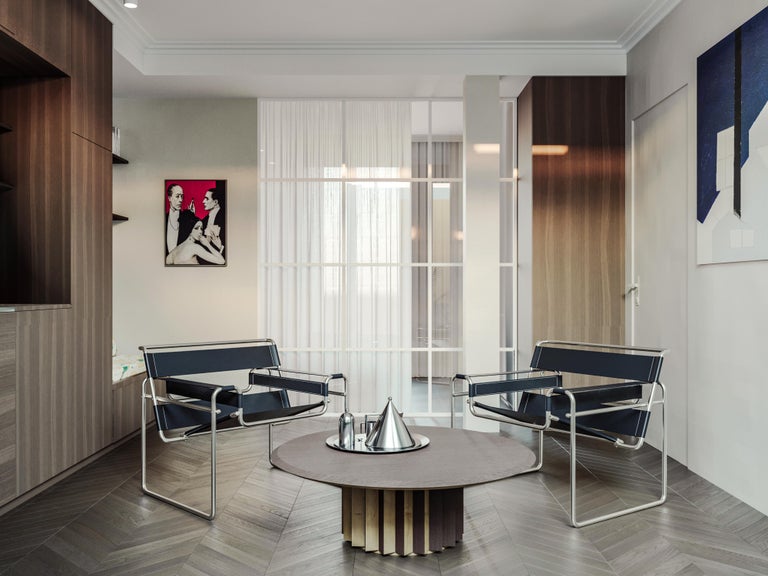 ATHENA Coffee table in duo-colored oak For Sale at 1stDibs