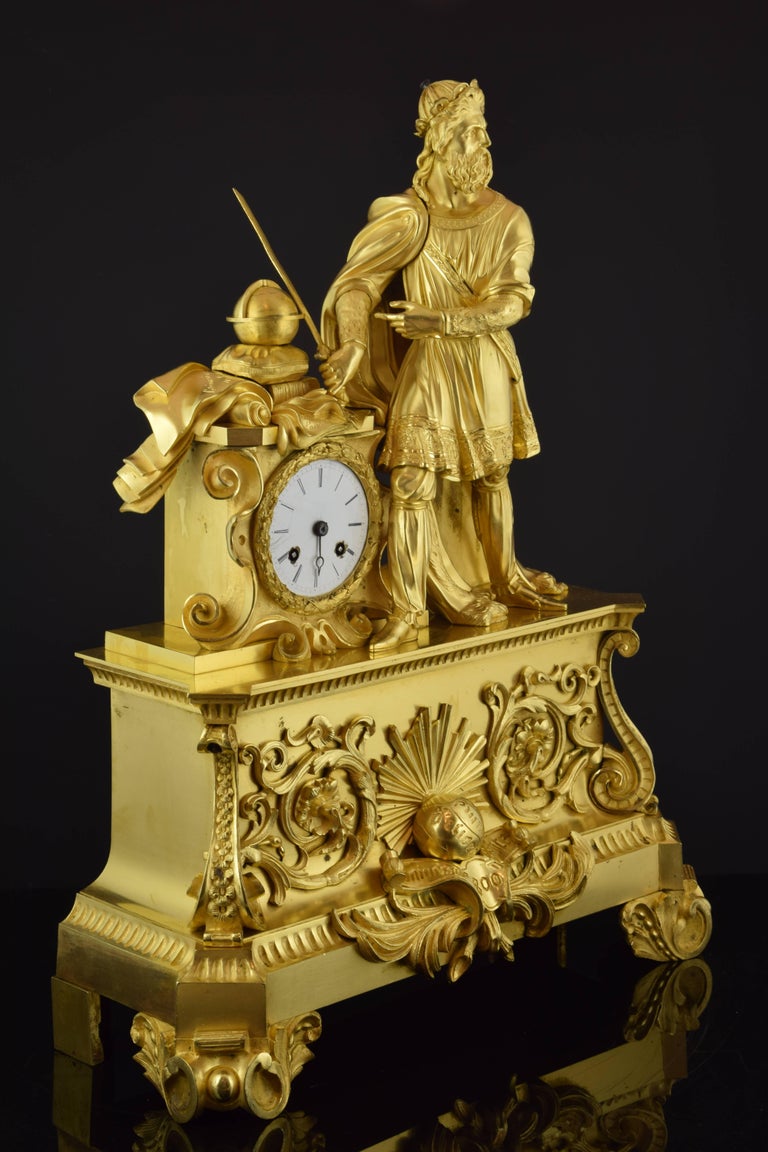 Table Clock, Ormolu, 19th Century For Sale at 1stDibs
