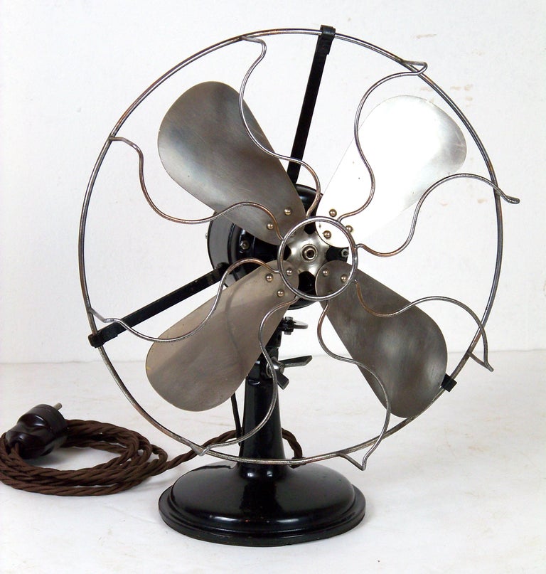 Table Fan with Oscillation, circa 1920 at 1stDibs