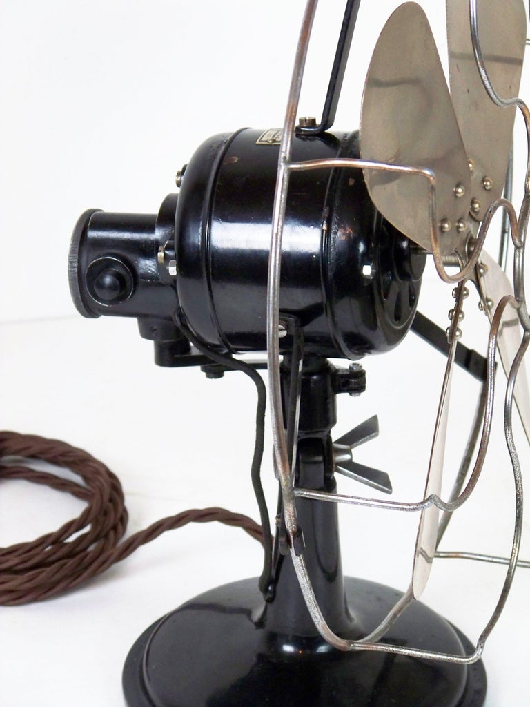 Table Fan with Oscillation, circa 1920 at 1stDibs