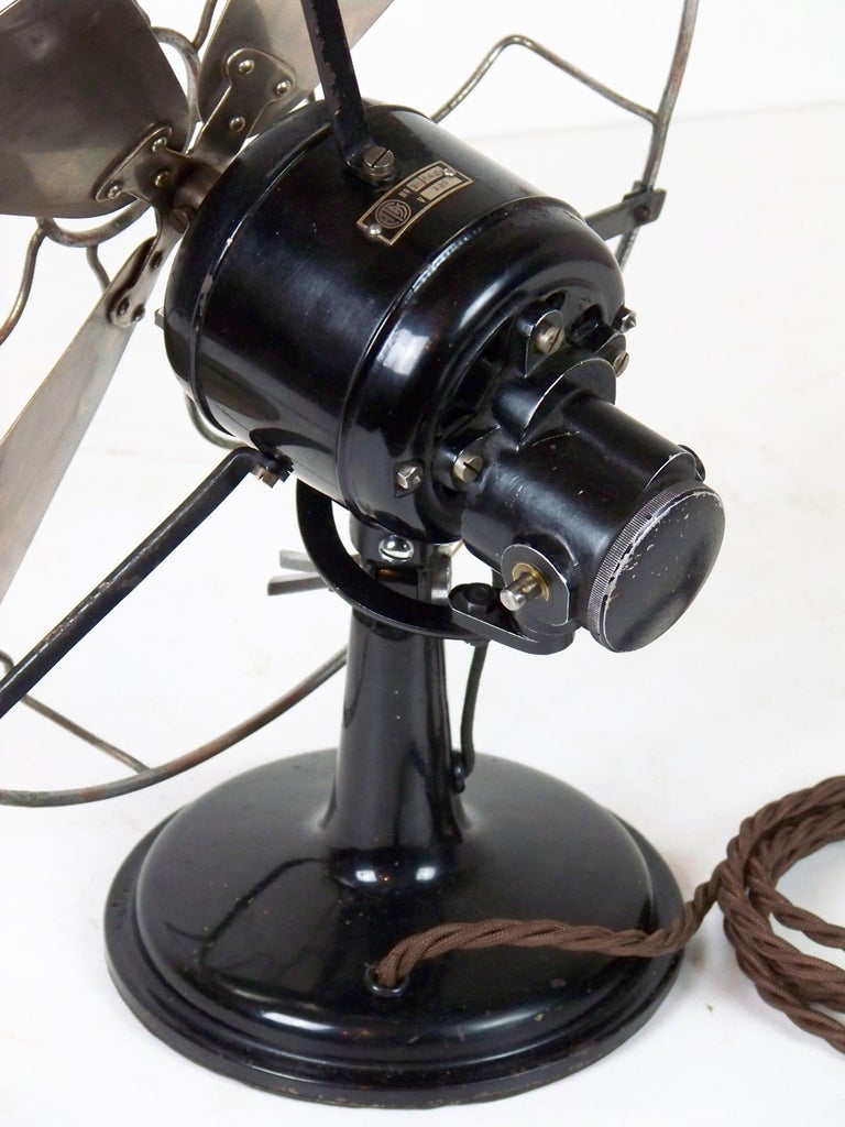 Table Fan with Oscillation, circa 1920 at 1stDibs