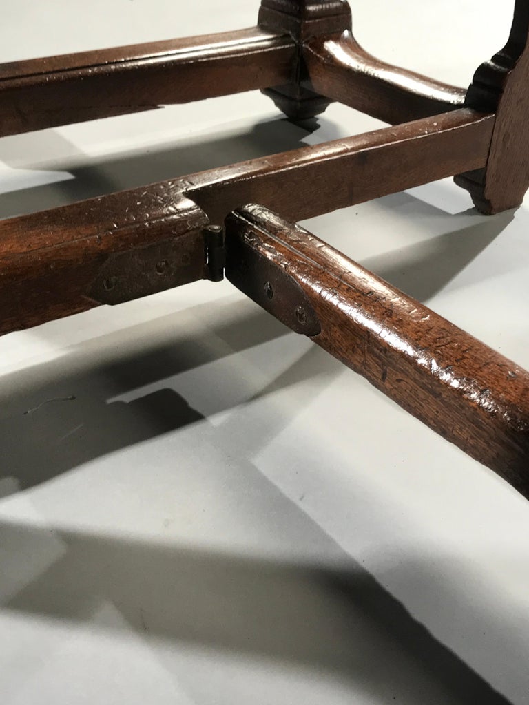 Table Gateleg Oval Oak Flemish Split Leg 5ft Original Ironwork ...