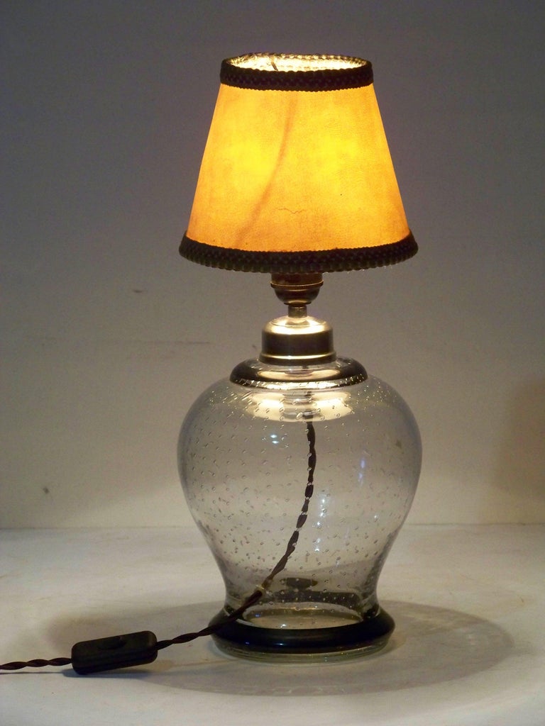 Table Glass Lamp - A.Sch. Sudetenland, 1938-1945 For Sale at 1stDibs