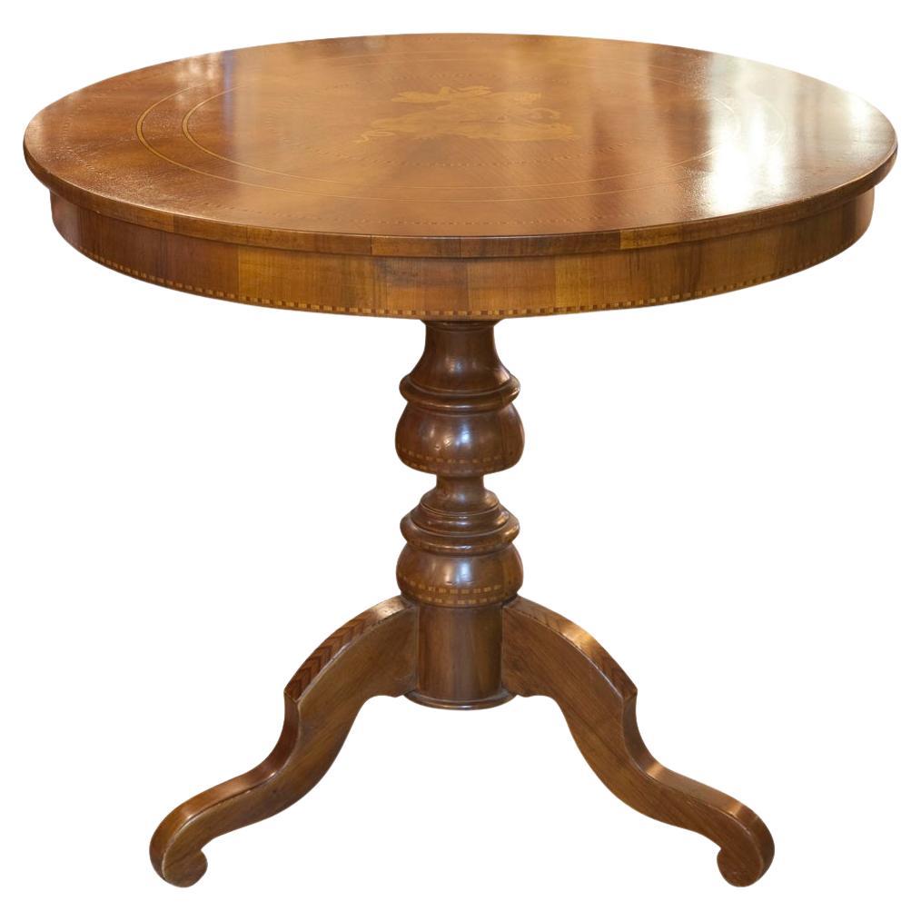 Table in Wood with Saint George For Sale at 1stDibs