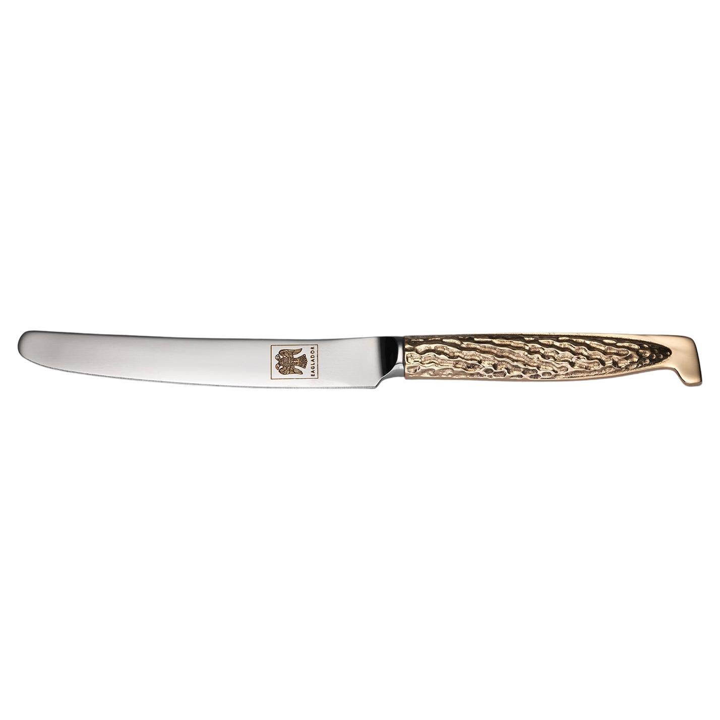 SOLINGEN - Antler Handled Steak Knife - Engraved Blade - Germany ...