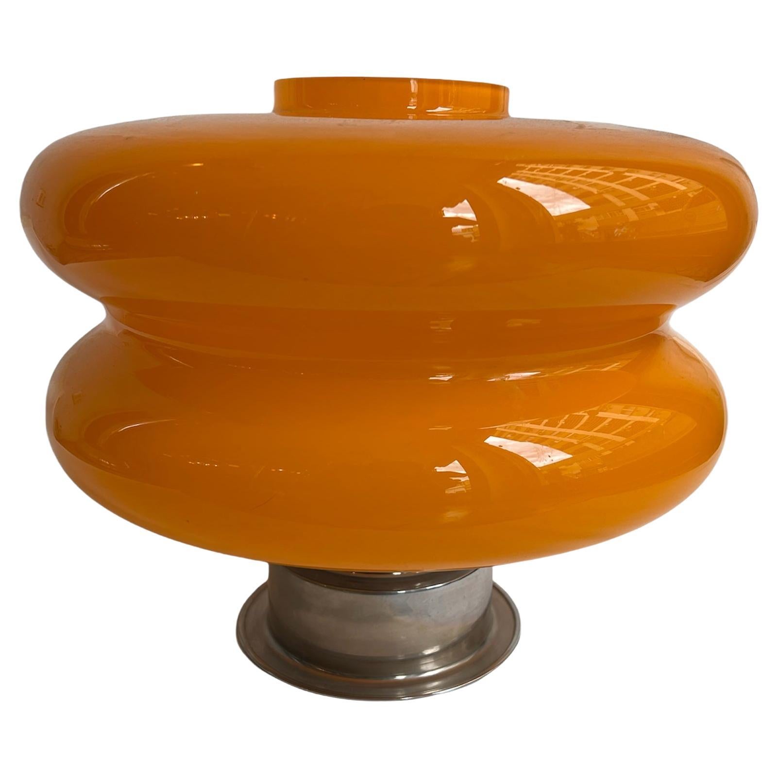 Table Lamp, 1950, Materials: Opaline and Chrome, Italian For Sale at ...