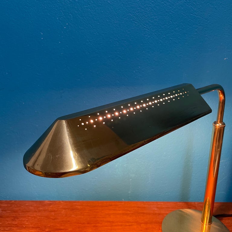 Table Lamp By KT-Valaistus Finland - Brass For Sale at 1stDibs