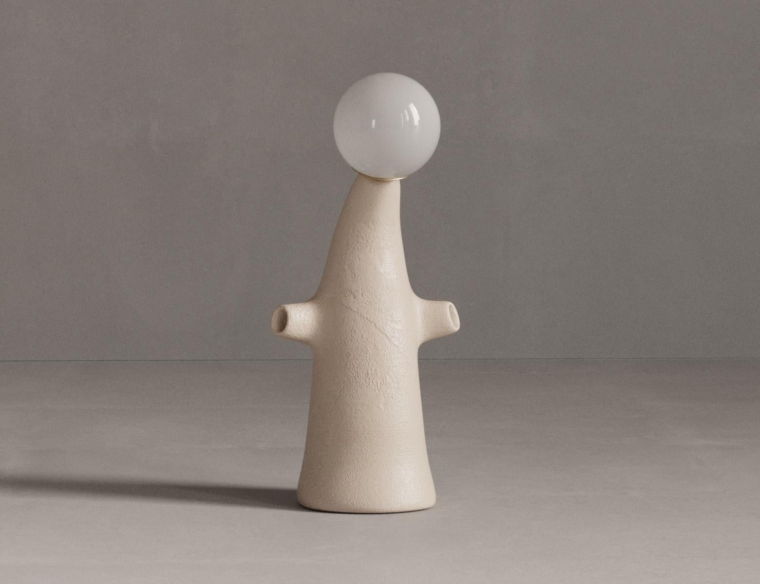 Modern table Lamp "HUG" from concrete and glass by Plyus Furniture For ...