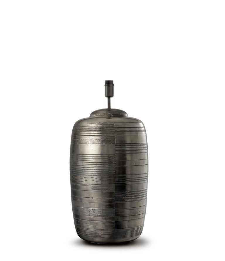 OPIO. Table Lamp in Aged Brass, Modern Art Deco Design Handmade. Shade ...