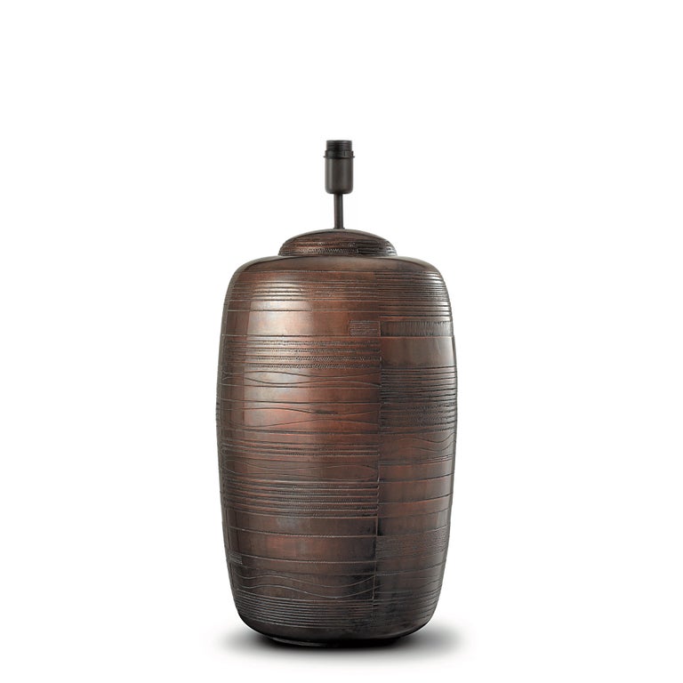 OPIO. Table Lamp in Aged Brass, Modern Art Deco Design Handmade. Shade ...