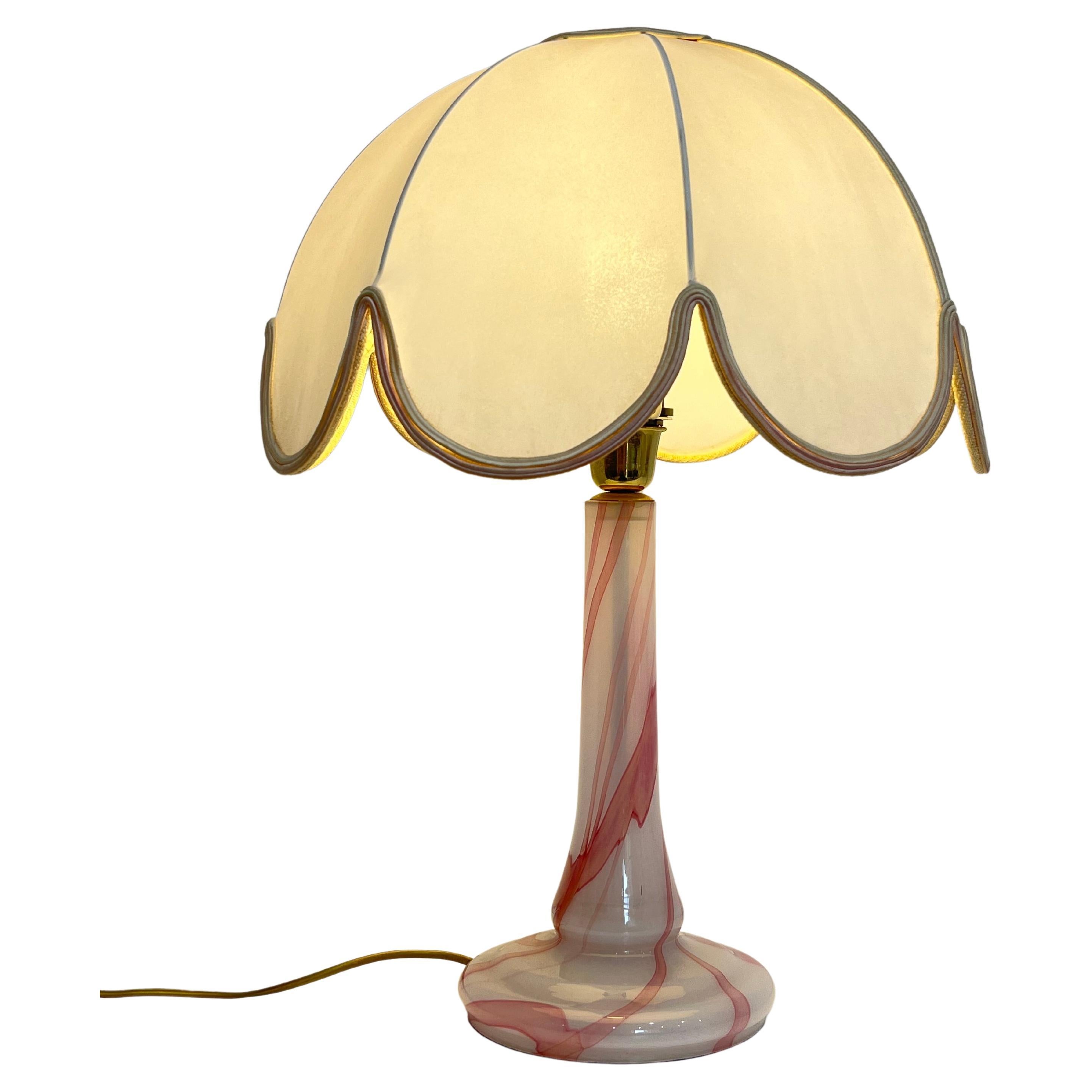 Table Lamp in Opaline Glass, Italy, 1980s For Sale at 1stDibs