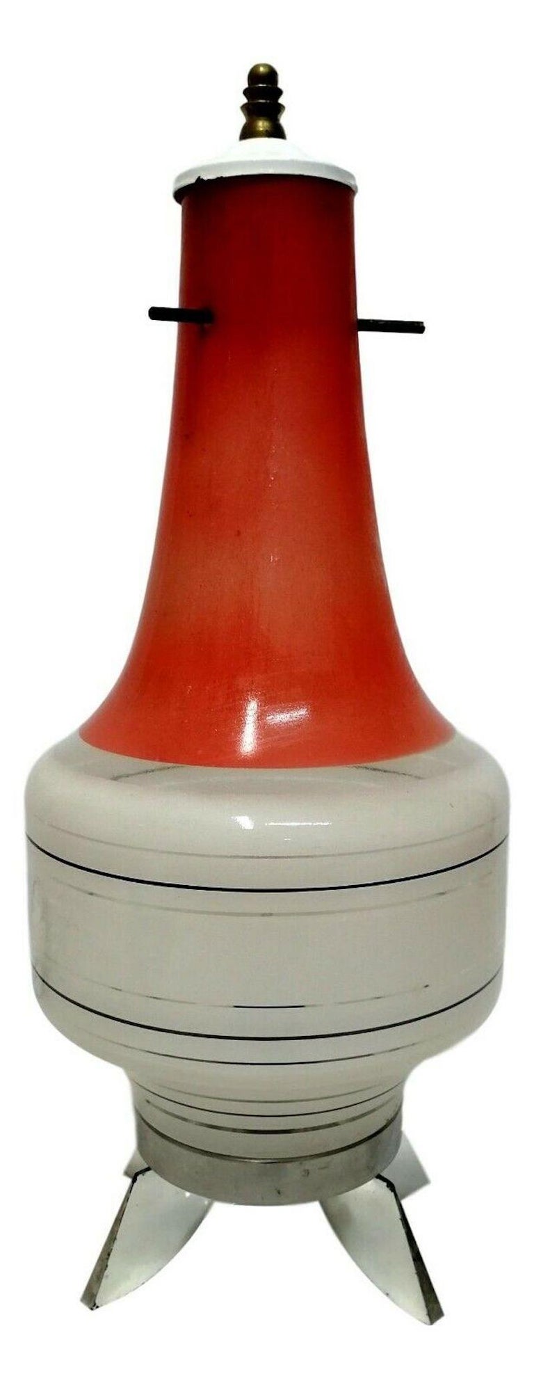 Table Lamp "Missile" Space Age Style in Murano Glass, 1970s at 1stDibs