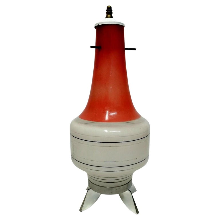 Table Lamp "Missile" Space Age Style in Murano Glass, 1970s at 1stDibs