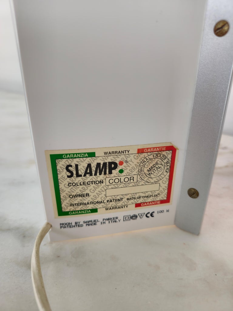 Table Lamp Plastic by Samuel Parker for Slamp Mid-Century Modern Italy ...