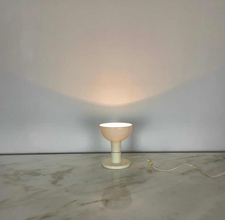 Table Lamp Plastic Enamelled Lighting Midcentury Italian Design, 1970s ...