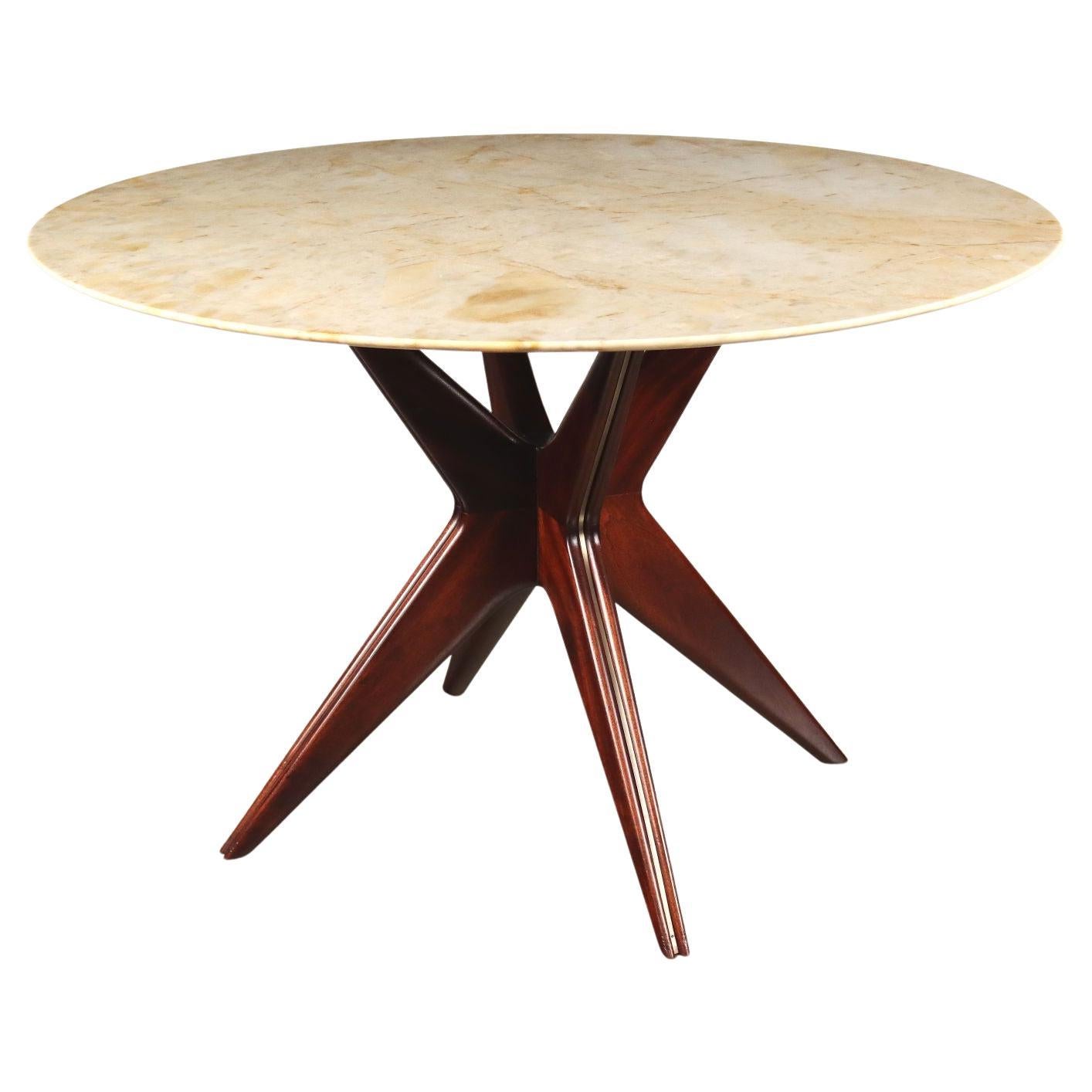 Table Mahogany, Italy, 1950s at 1stDibs