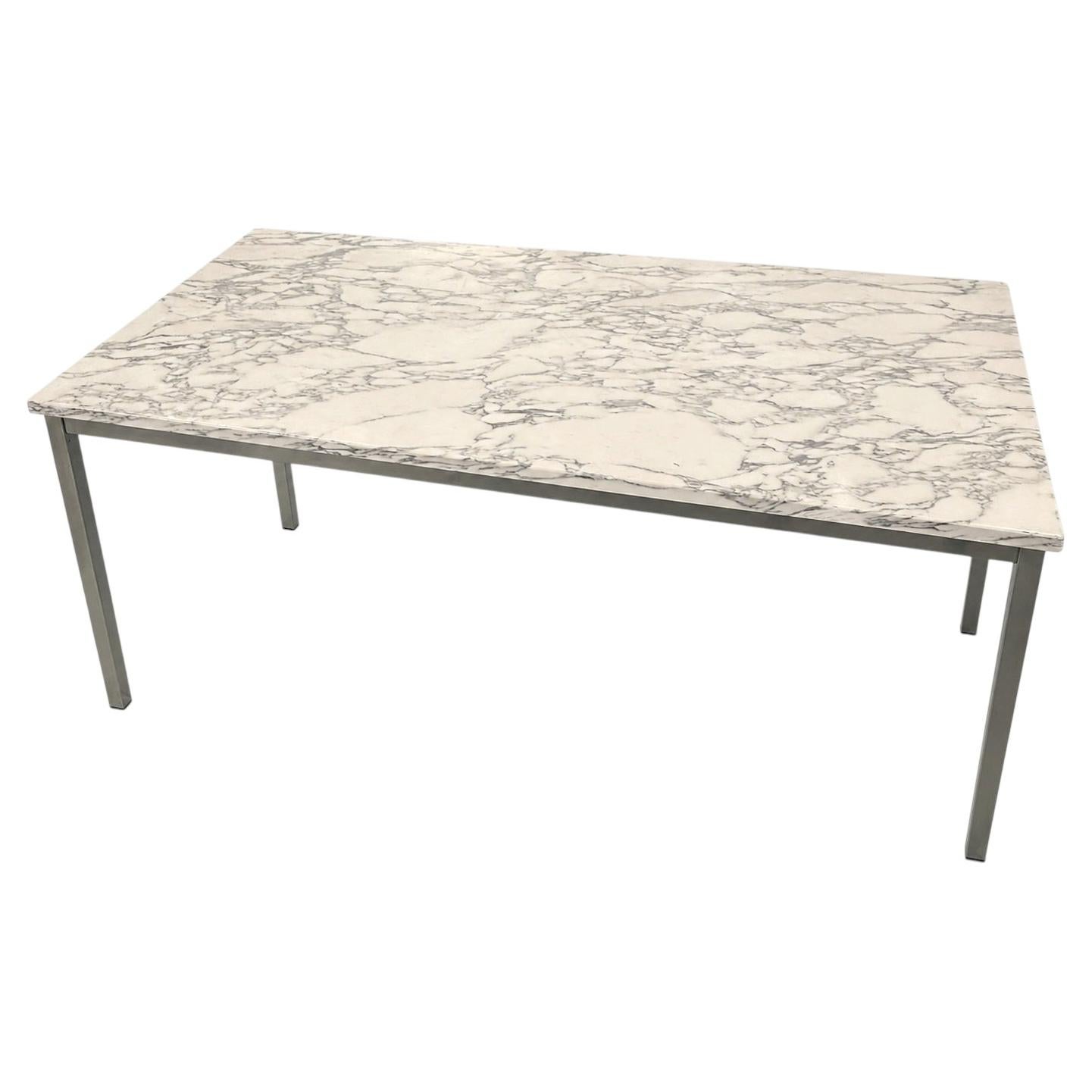 Table marbre et métal Florence Knoll 1960 For Sale at 1stDibs