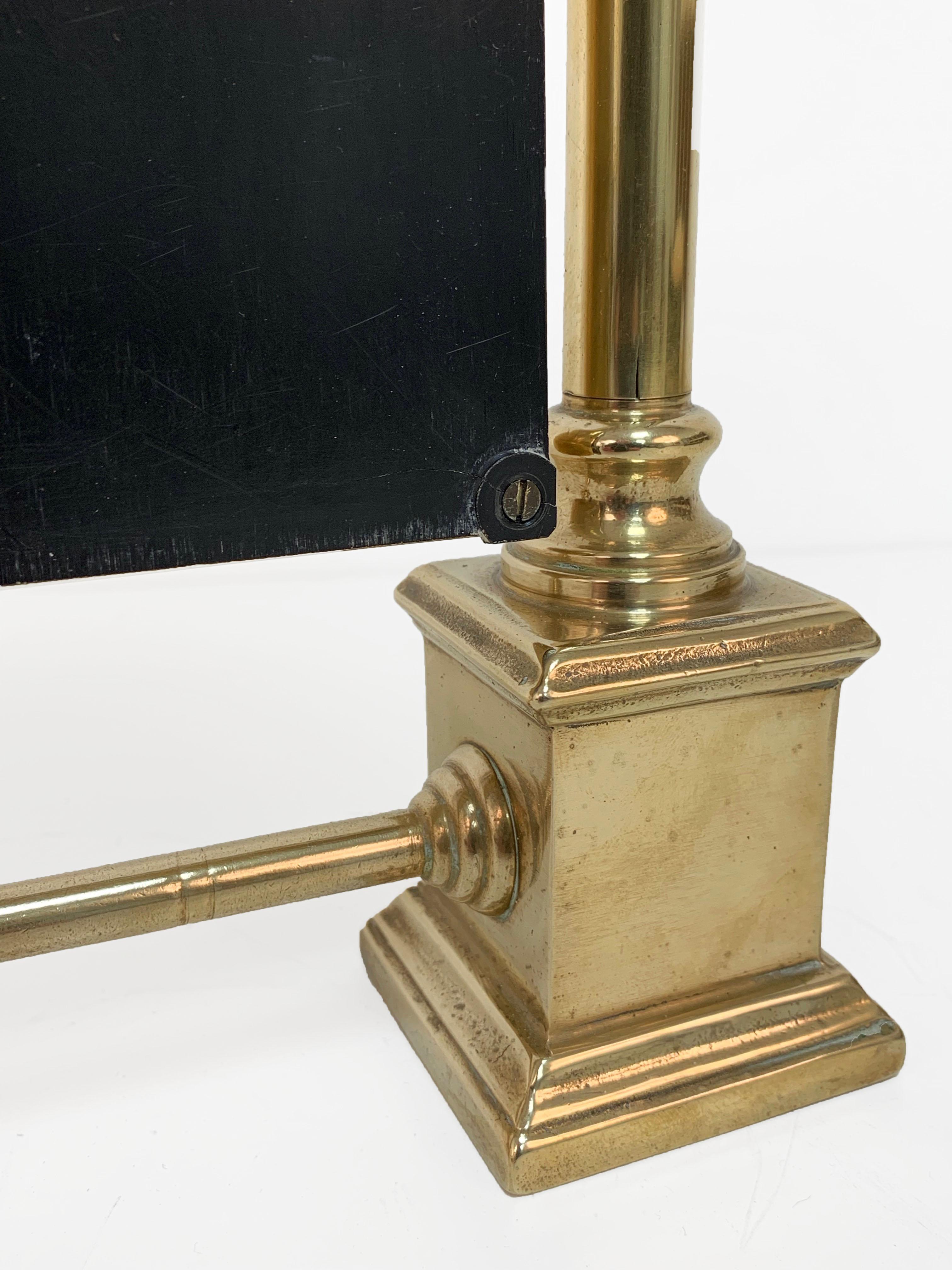 Table Mirror in Polished Brass, Vanity, Adjustable, Italy, 1950s at 1stDibs