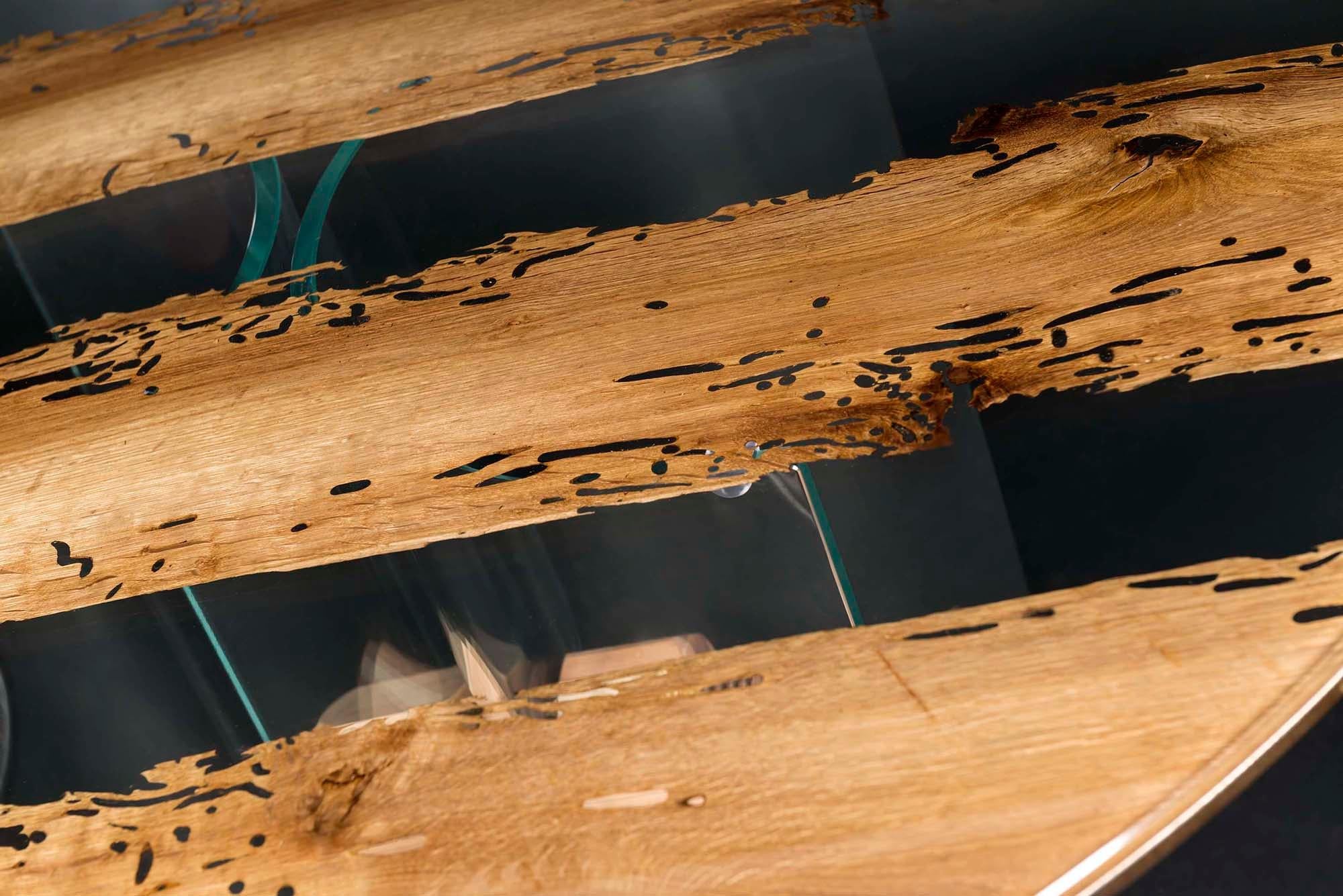 Table Round Venezia, in Glass and Venetian Briccola, Italy For Sale at ...