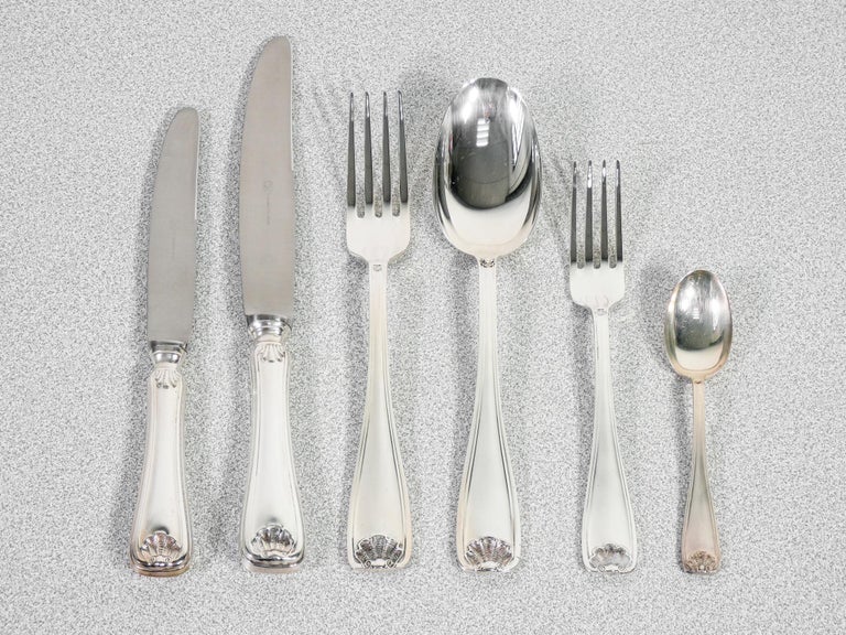 Table Service by Stancampiano, 85 Pieces, Silver 800, Italy For Sale at ...