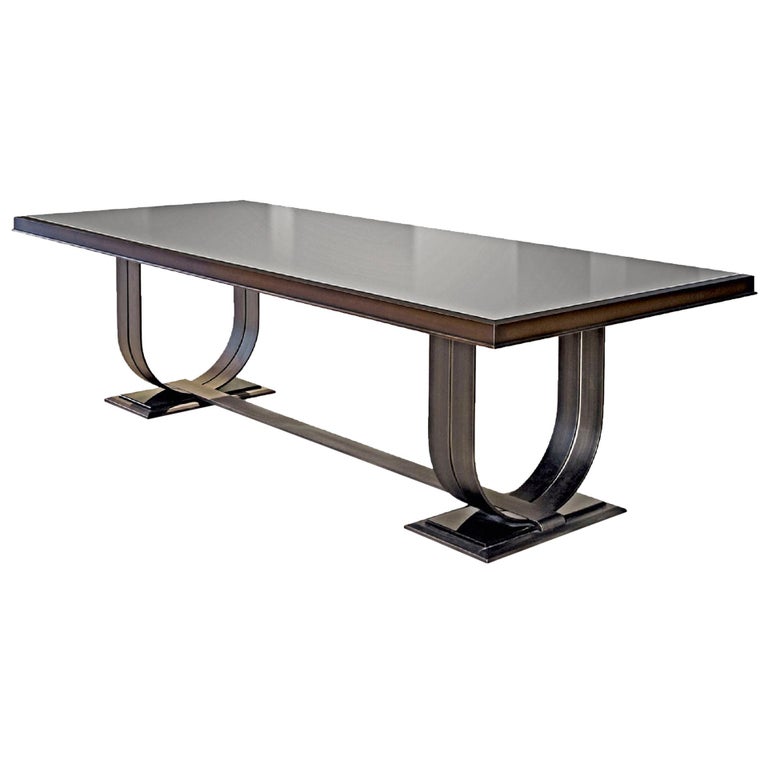 Table Solid Darkened Brass Decorative Insert Polish Ebony Bronze Mirror ...