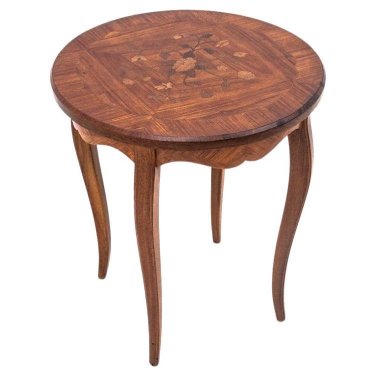 Table with Inlaid Top, France, Early 20th Century For Sale at 1stDibs