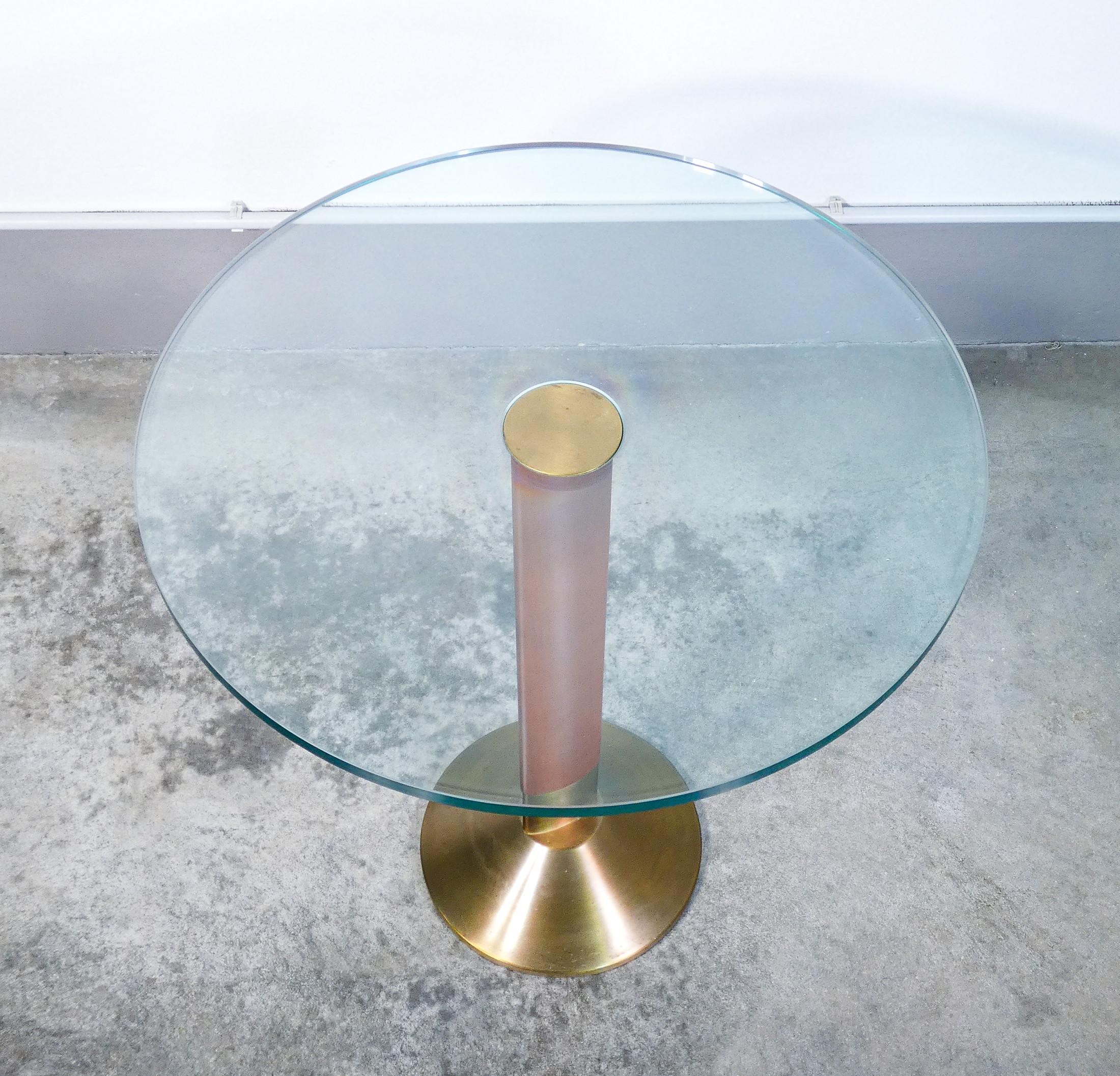 Table with Round Top Design by Daniela Puppa for Fontana Arte, Italy ...