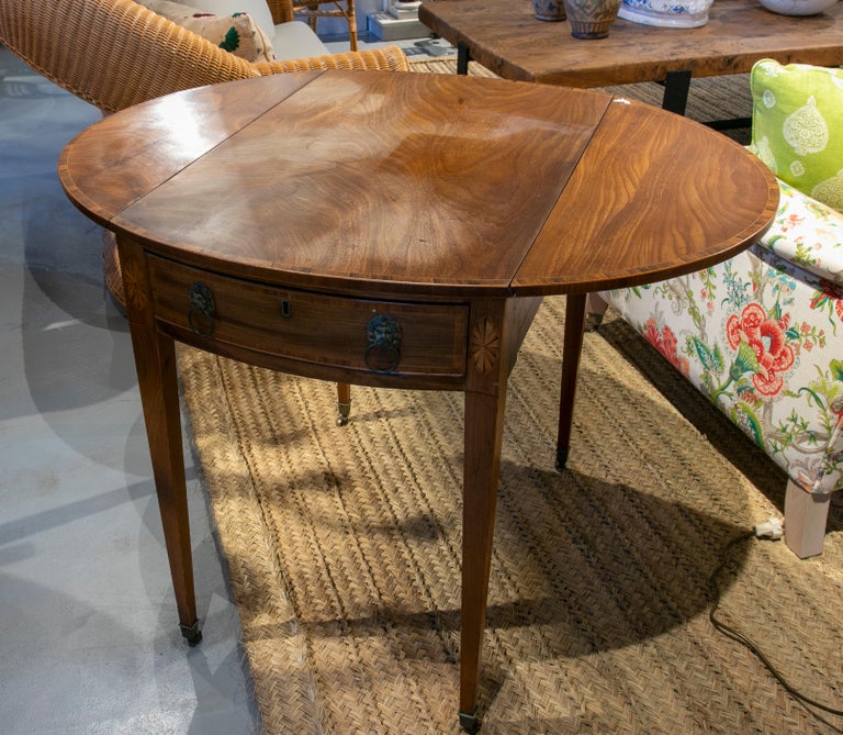 Table with Wings and Drawers on the Sides with Folding Laterales and ...
