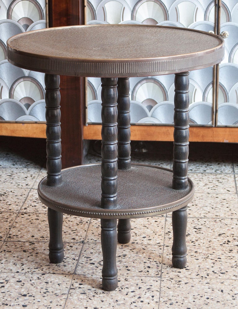 Table wood and bronze , Viennese Secession, 1900 For Sale at 1stDibs