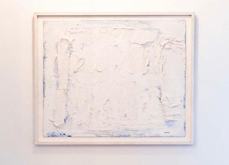 Tableau Blanc Du Peintre Belge Bram Bogart, 1996 For Sale at 1stDibs