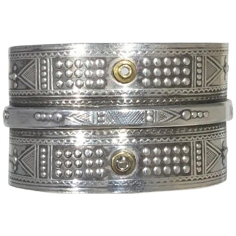Tabra Sterling Silver Embossed Cuff at 1stDibs | tabra cuff bracelet