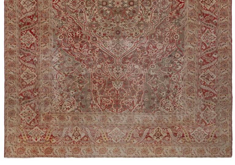Tabriz Rug Antique, circa 1900s For Sale at 1stDibs