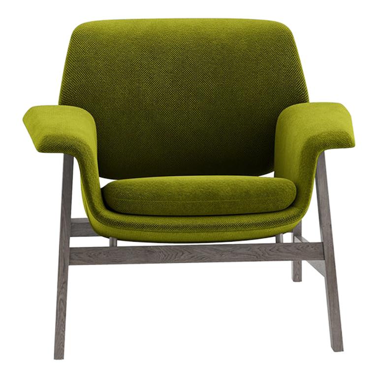 Tacchini Agnese Armchair in Green Calantha Fabric by Gianfranco ...