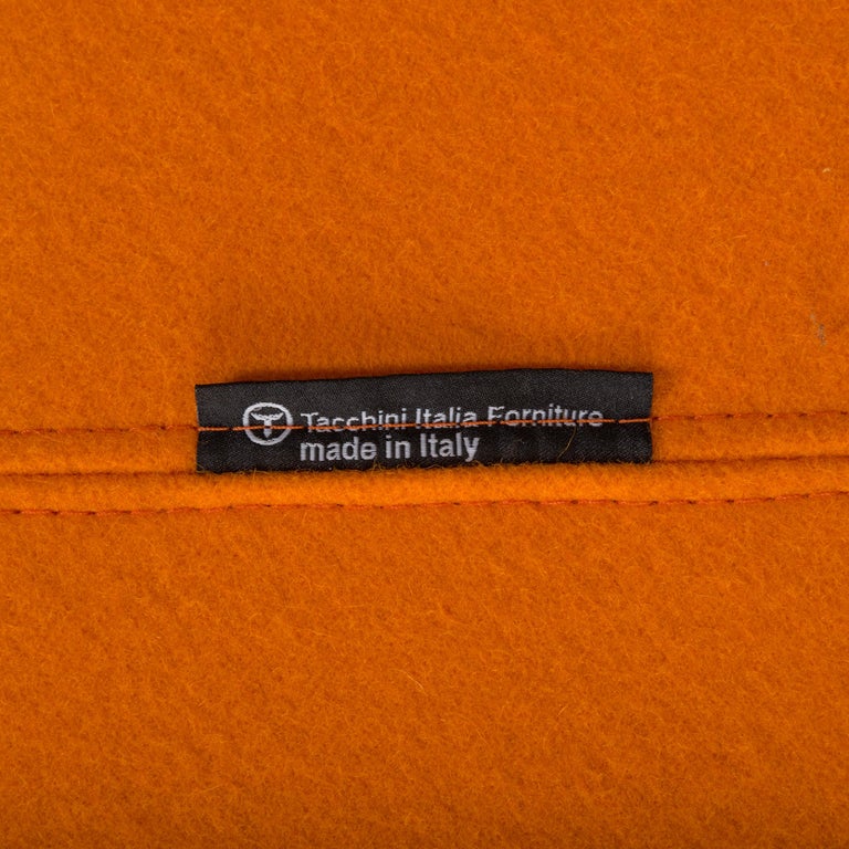 Tacchini by Pearson Lloyd Orange Polar Sofas, Set of 2 at 1stDibs