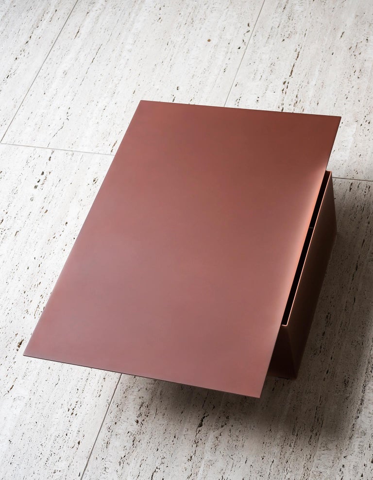 Tacchini Daze Low Table in Rust with Pink Shade by Truly Truly For Sale ...