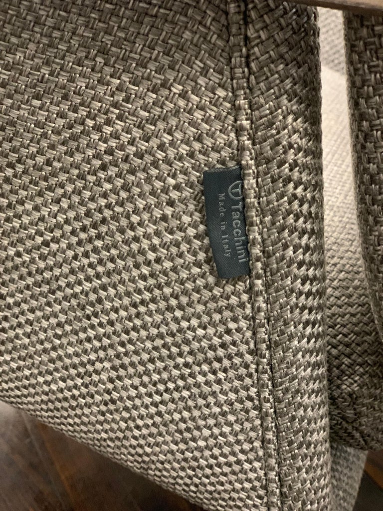 Tacchini Grey Agnese Armchair with Ottoman by Gianfranco Frattini at ...