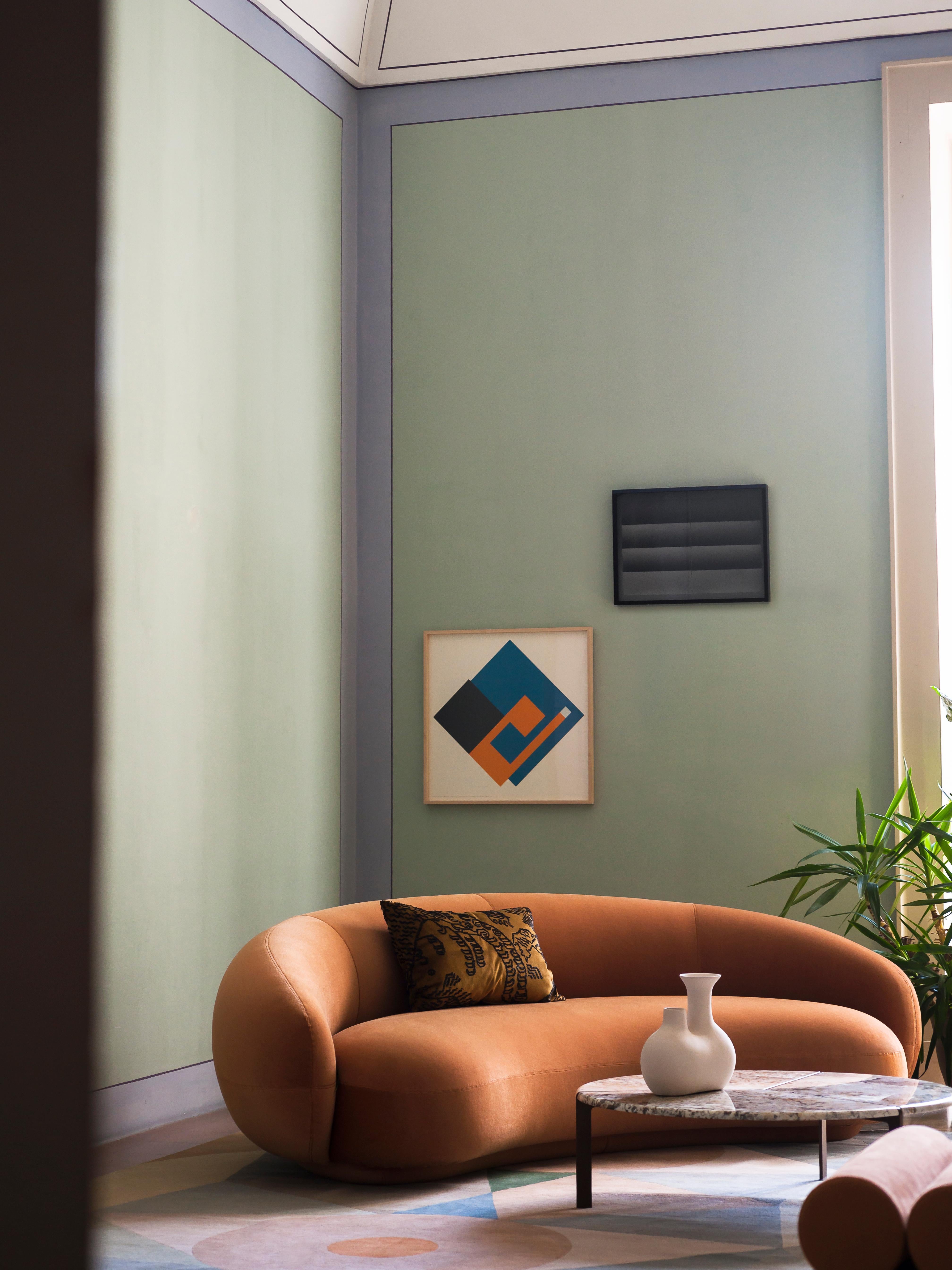 Tacchini Julep Sofa in Orange Bopha Fabric by Jonas Wagell For Sale at ...