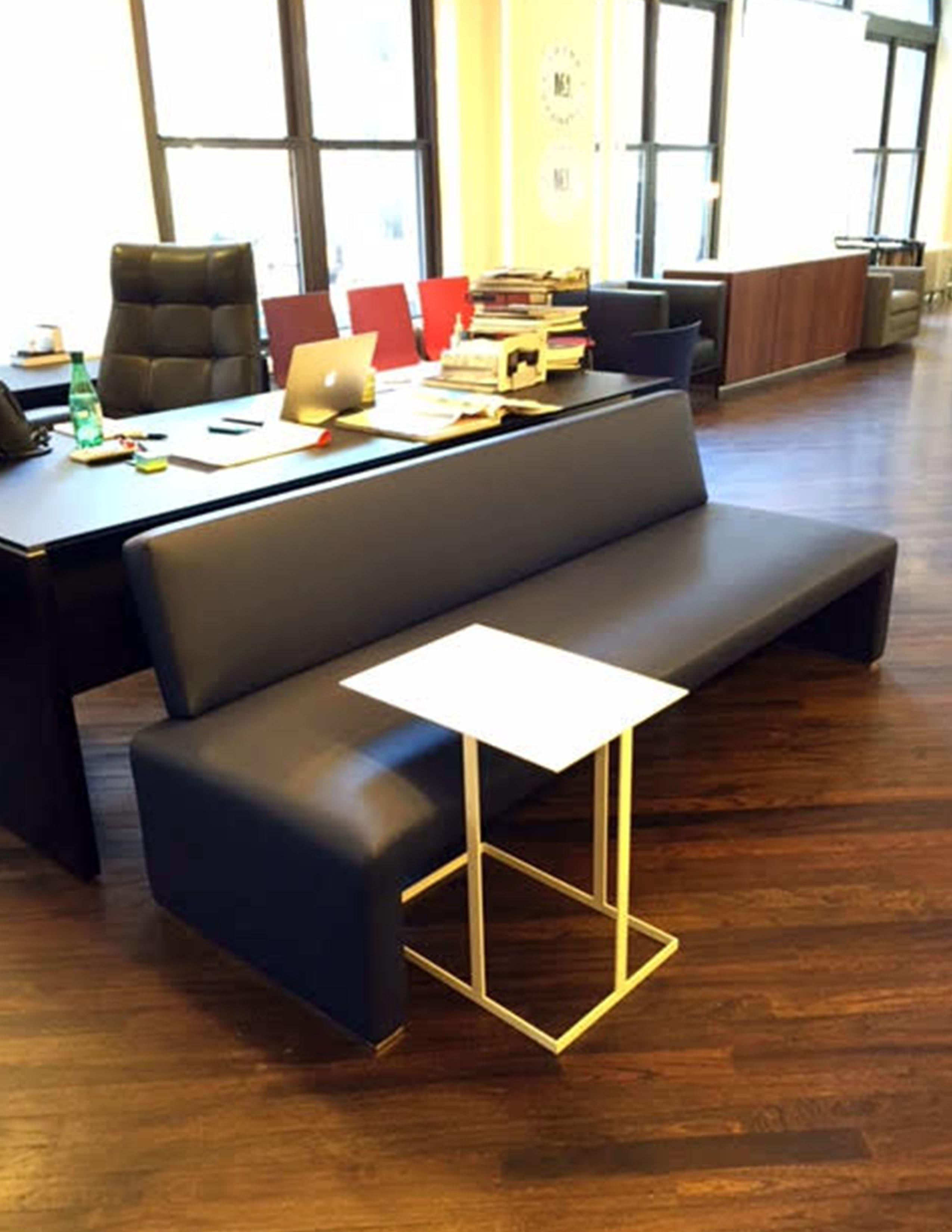 Tacchini Leather Labanca Bench at 1stDibs