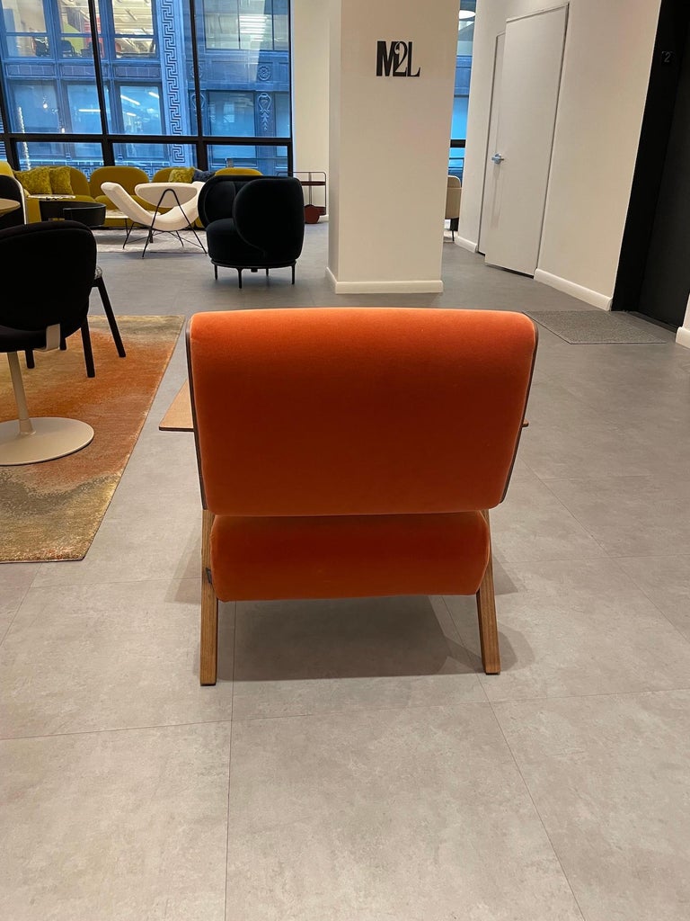 Tacchini Lina Lounge Armchair in Velvet Designed by Gianfranco Frattini ...