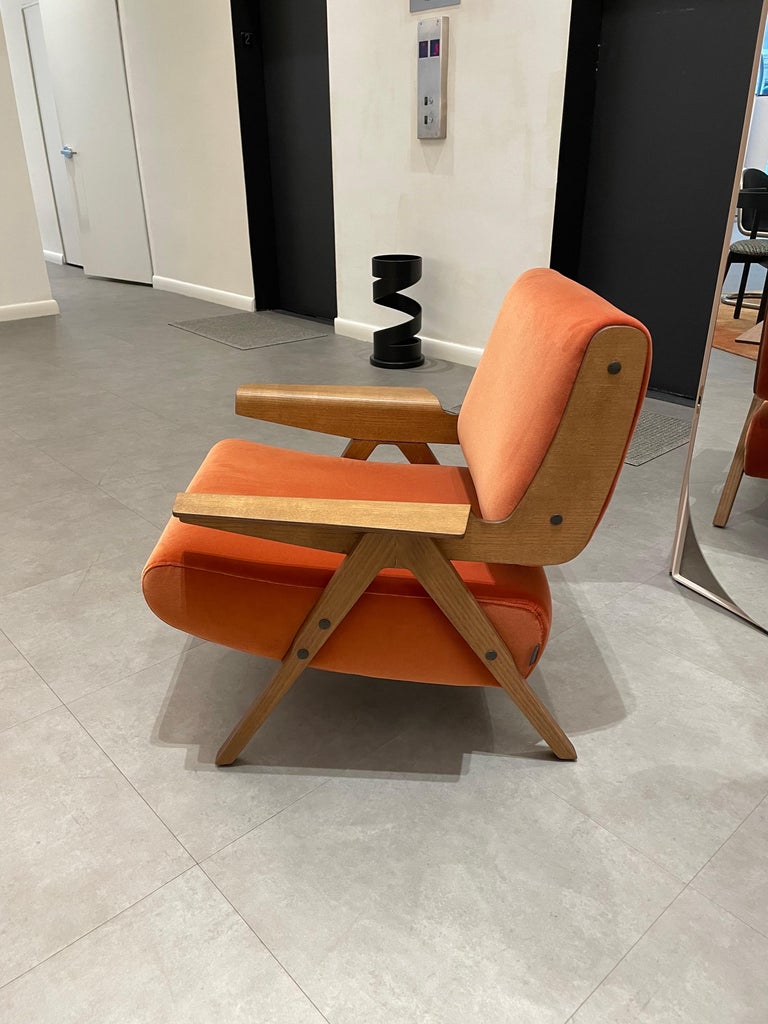 Tacchini Lina Lounge Armchair in Velvet Designed by Gianfranco Frattini ...