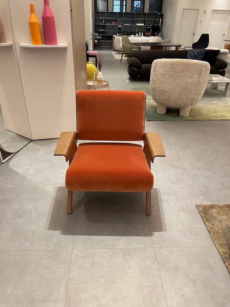 Tacchini Lina Lounge Armchair in Velvet Designed by Gianfranco Frattini ...