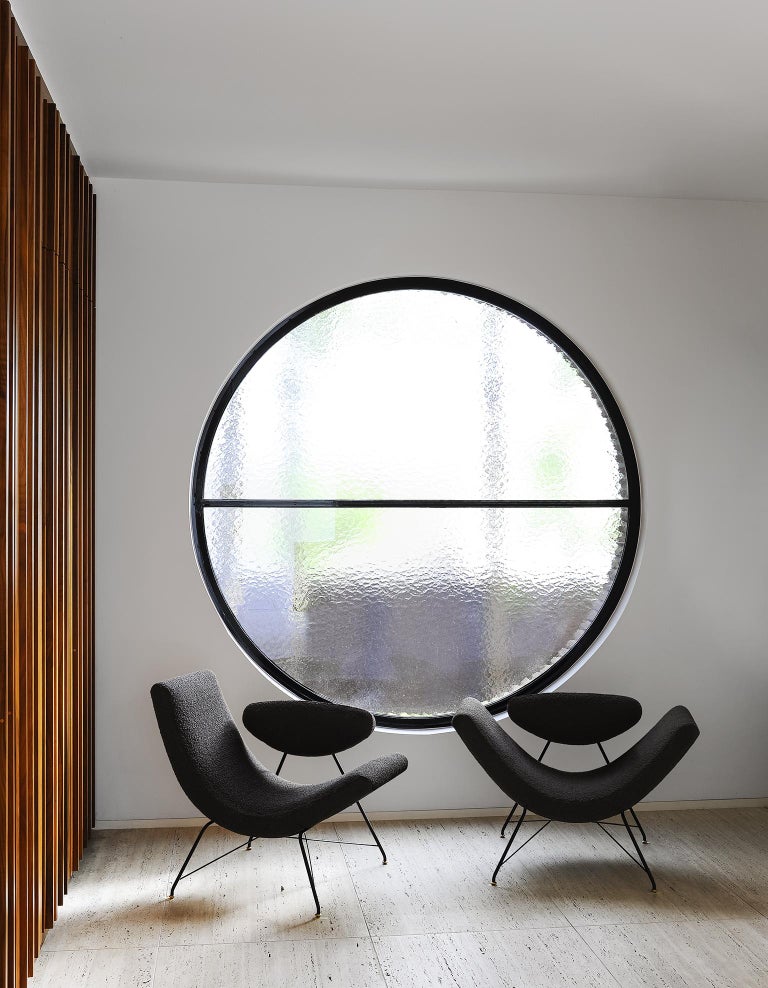 Tacchini Reversivel Armchair in Olive Green Fabric with Base by Martin ...