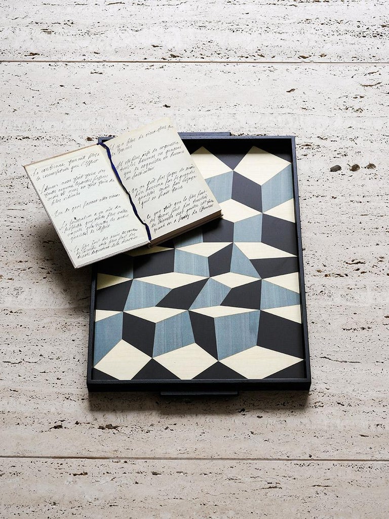 Tacchini Tarsia Tray Designed by Maria Gabriella Zecca For Sale at 1stDibs