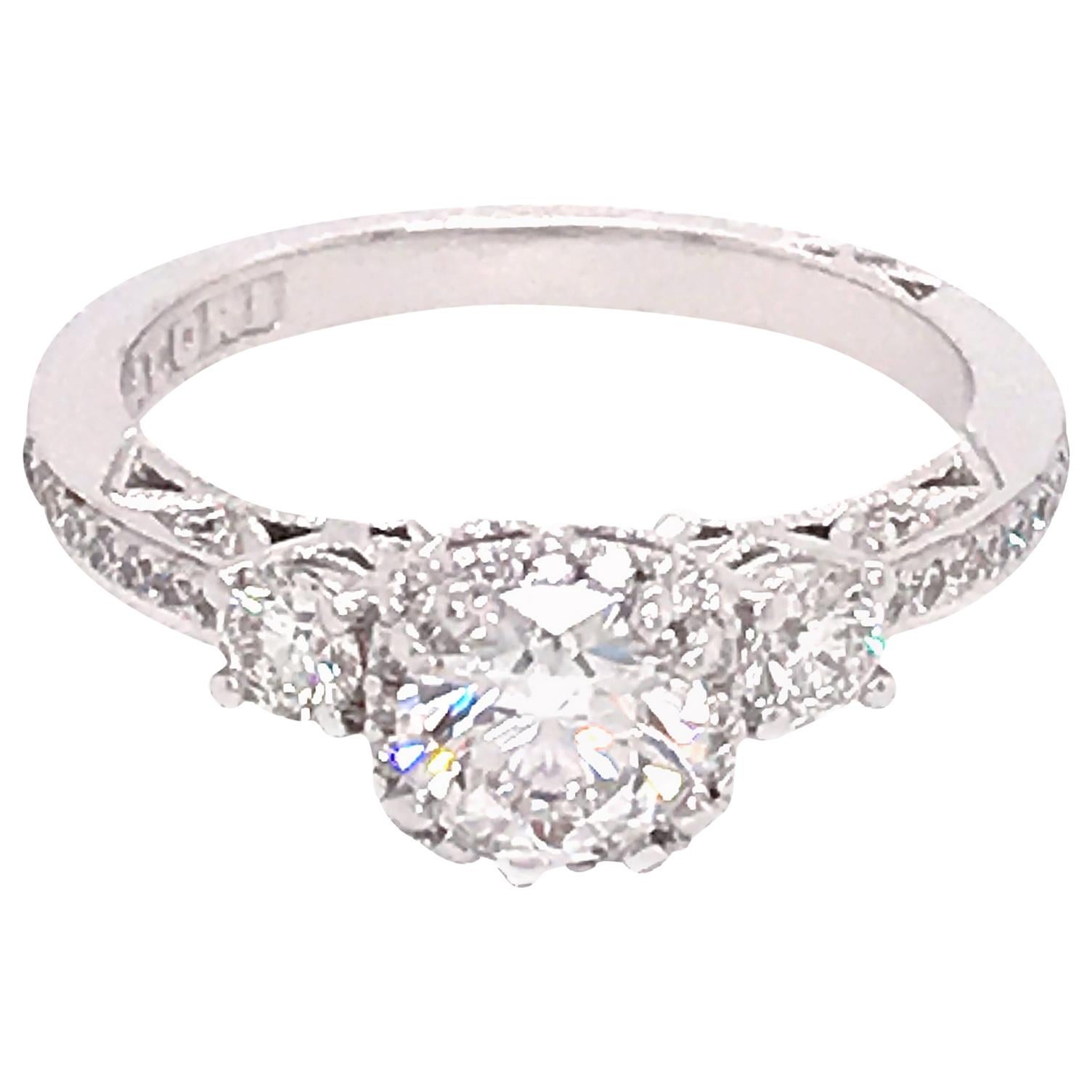 Tacori 2.14ct Ceylon Sapphire Diamond Engagement Ring For Sale at 1stDibs