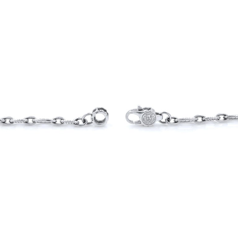Tacori 925 Sterling Silver Oval Chain Link Choker Necklace at 1stDibs