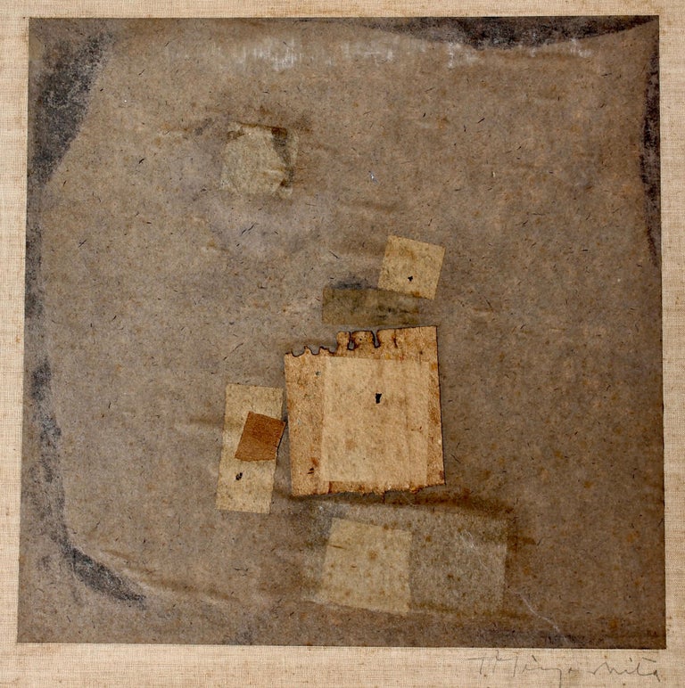 Tad Miyashita '1922-1979' Collage For Sale at 1stDibs