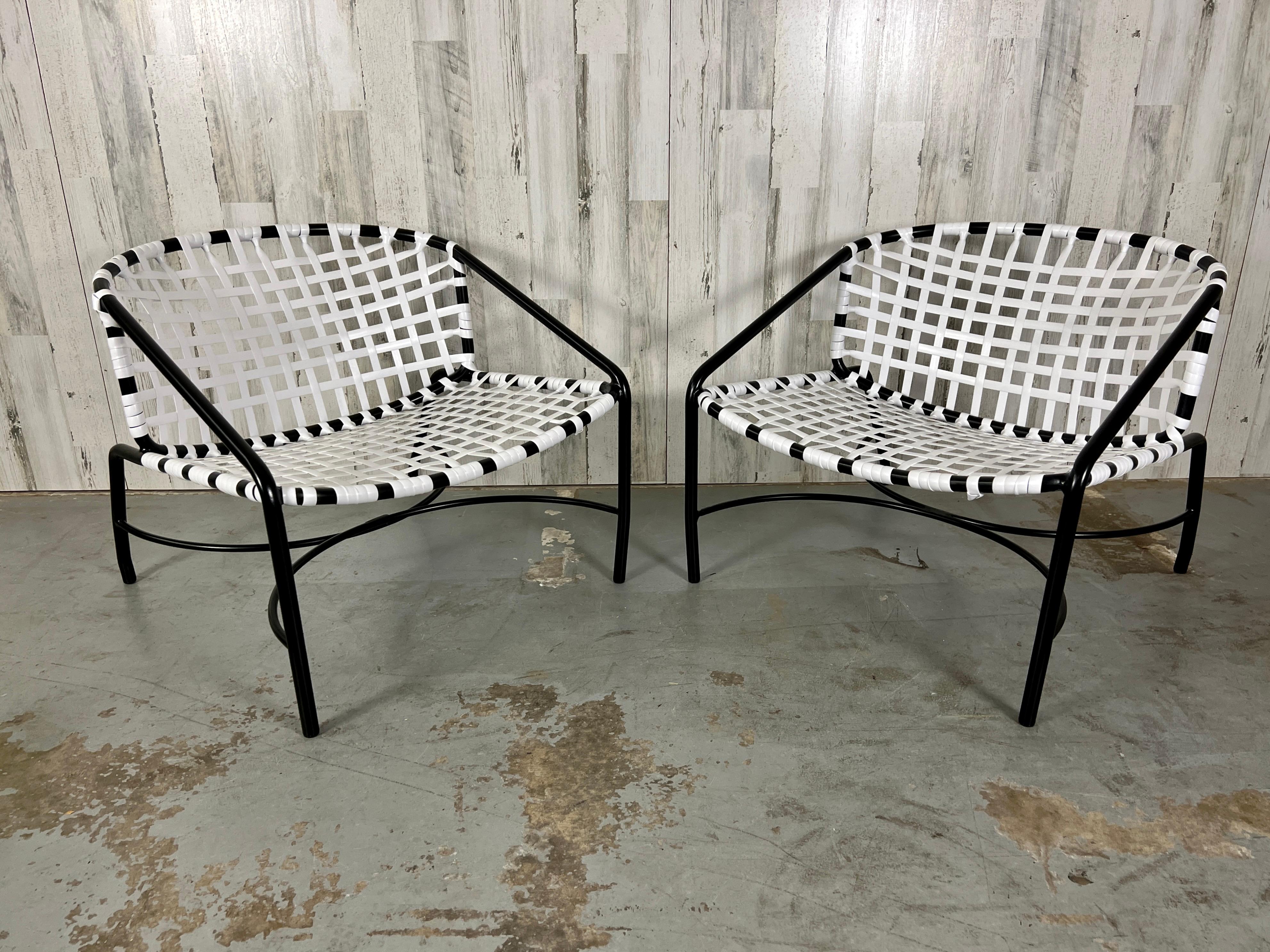 Tadao Inouye for Brown Jordan Kantan Chairs and Ottoman For Sale at 1stDibs