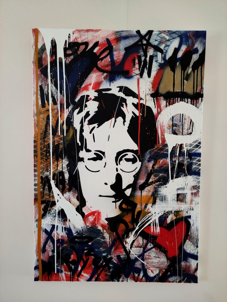 Tadas Zaicikas - John Lennon _2021, Painting, Oil on Canvas For Sale at ...