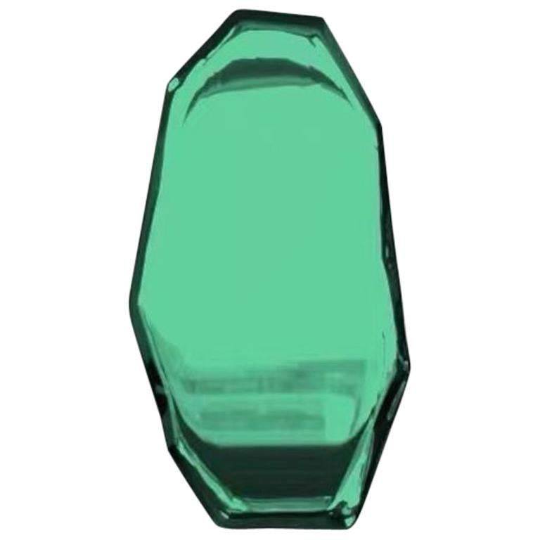 Tafla C3 Polished Emerald Color Stainless Steel Wall Mirror by Zieta ...